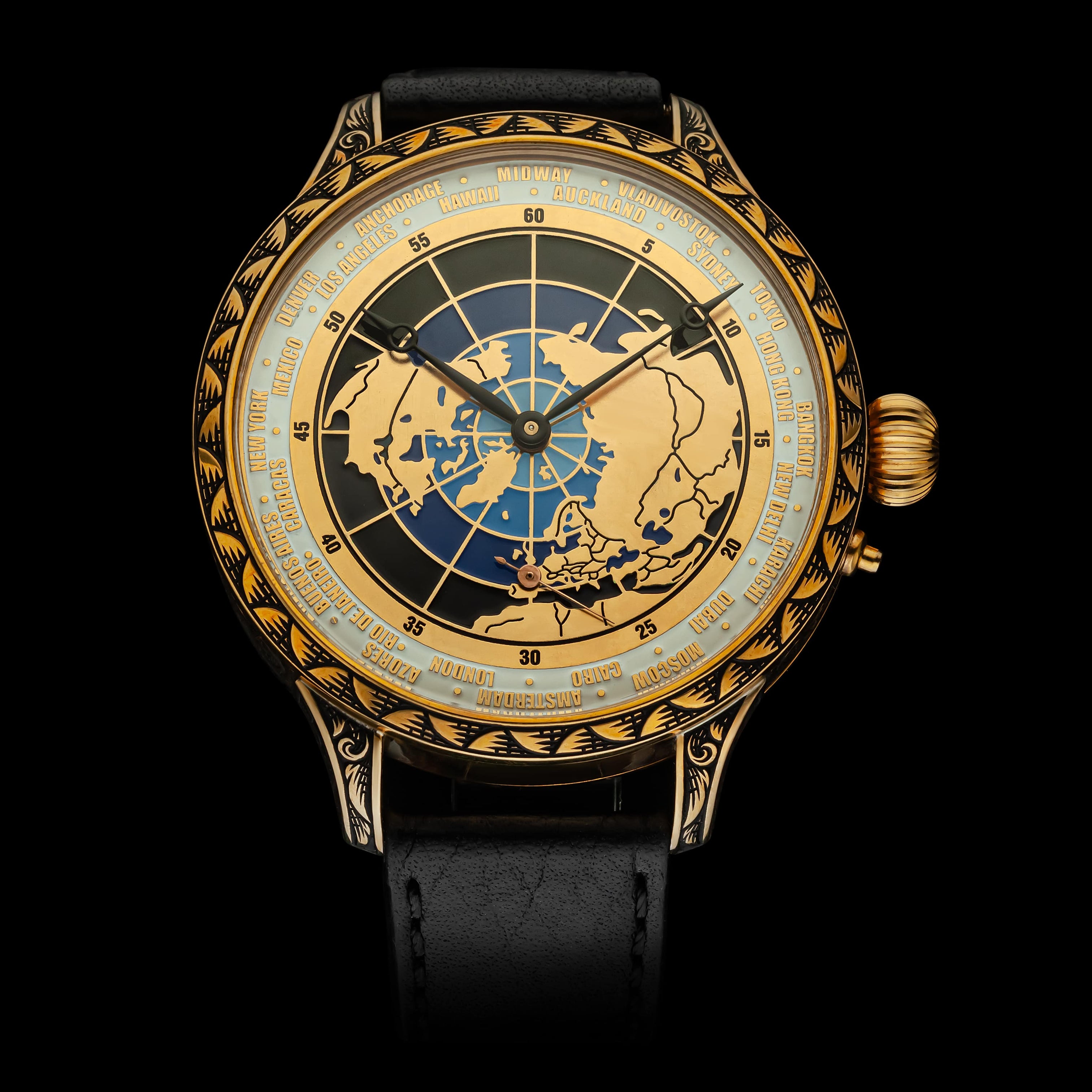 WORLD WANDERER Men's Artisan Wristwatch fits Vintage Mechanical ...