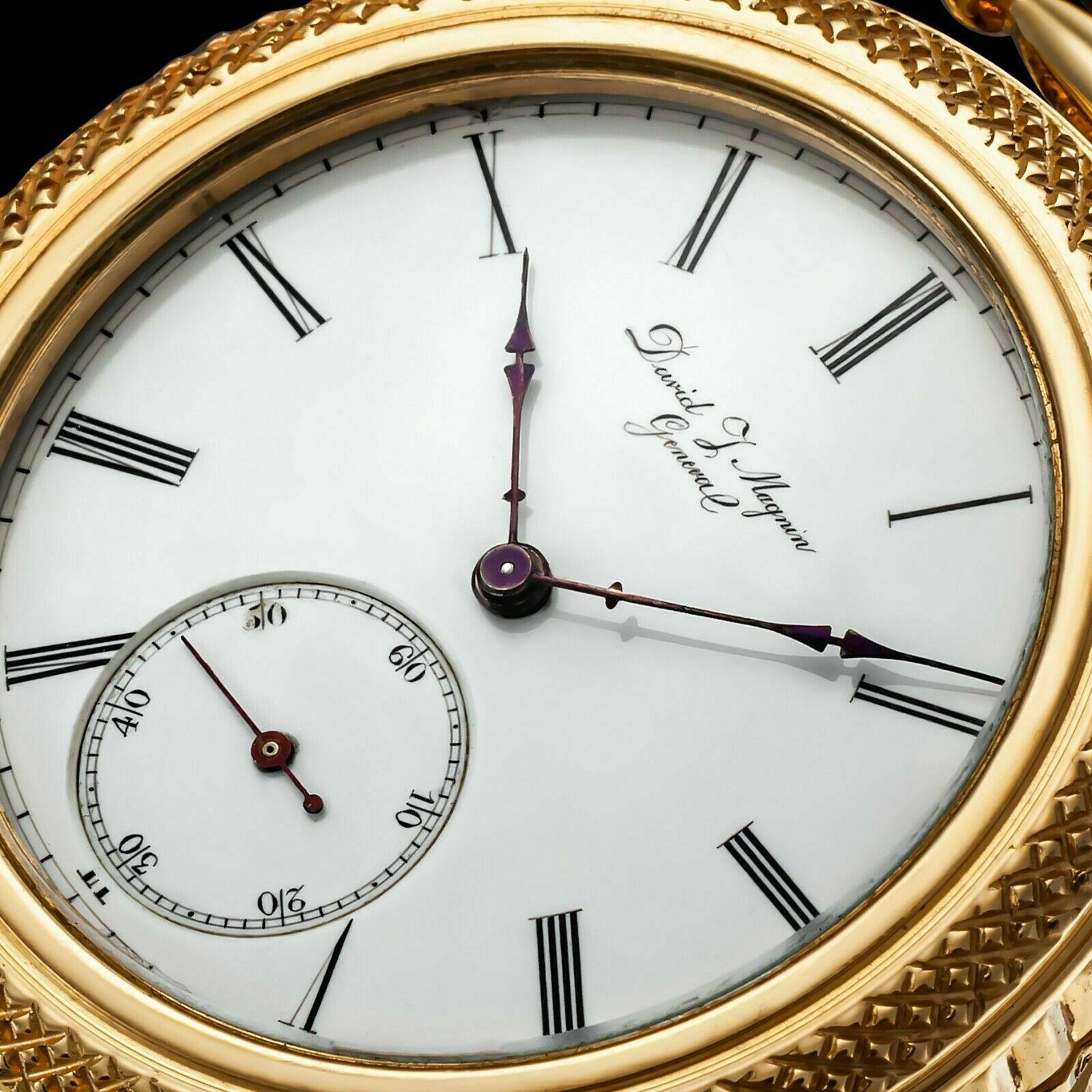 KEY WIND Men's Wristwatch Vintage Swiss DAVID J. MAGNIN Mechanical ...